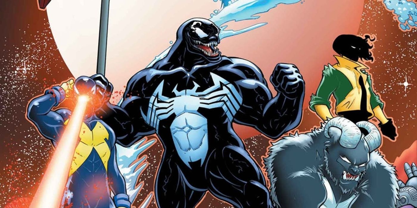 X-Men Blue/Venom Crossover Infects Jean Grey with a Symbiote