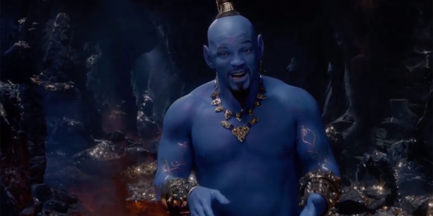 Genie's Not Blue on Disney's Aladdin Poster | CBR