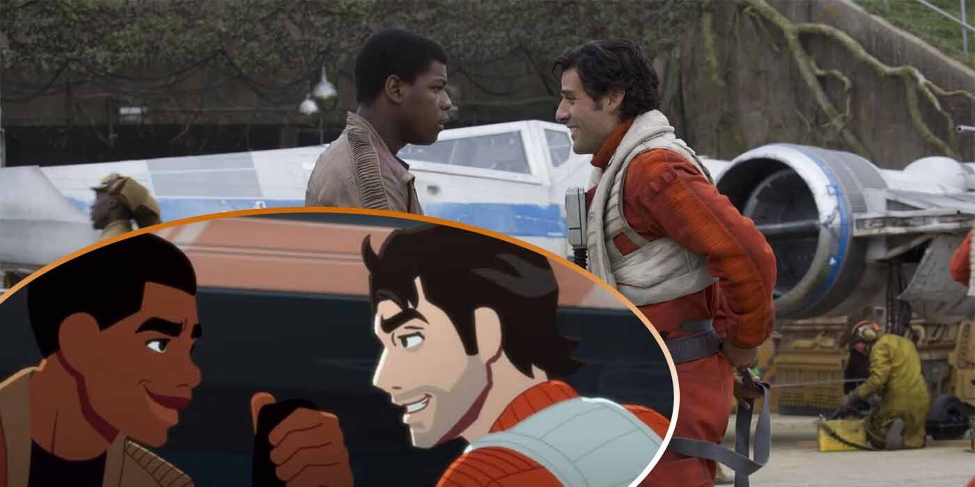 Star Wars: Galaxy of Adventures Clip Explores Finn & Poe's Friendship