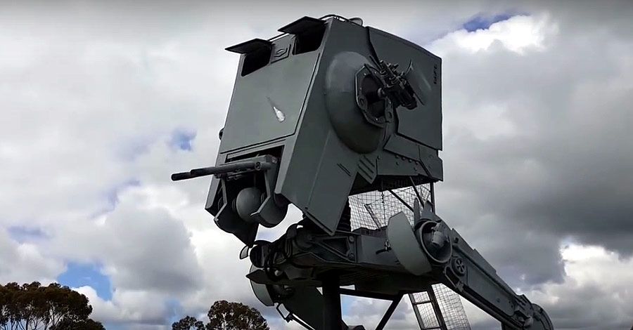 Someone built a life-size 'Star Wars' AT-ST, and it's amazing