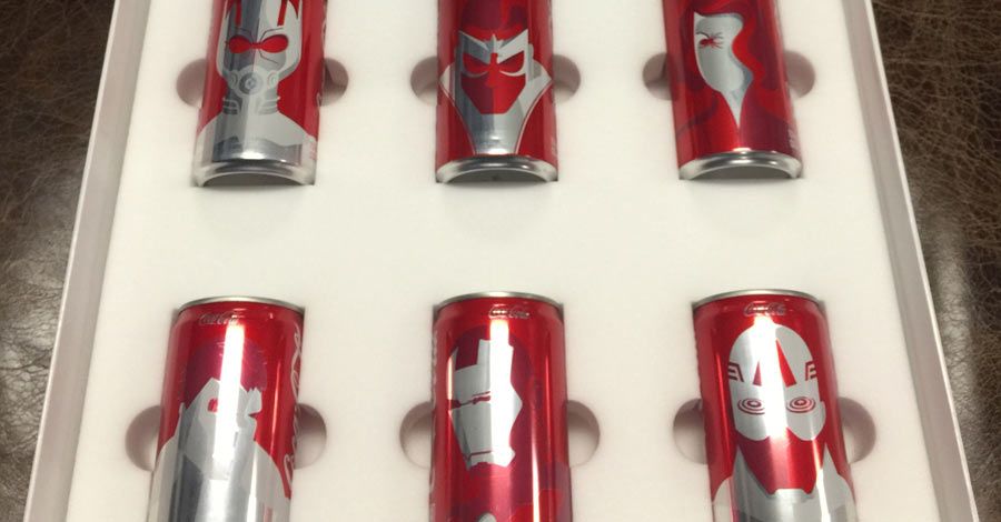 Marvel & Coca-Cola Promote Super Bowl Commercial with Avengers-Themed Cans